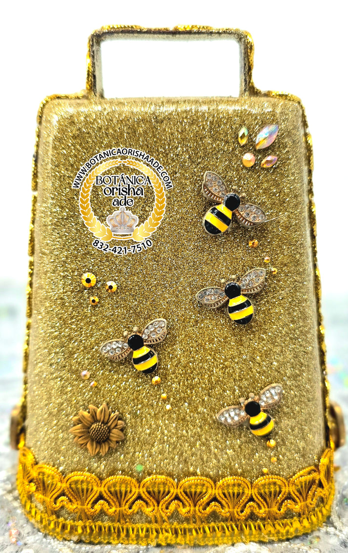 CINCERRO DECORADO DE OSHUN 4 – botanica-orisha-ade